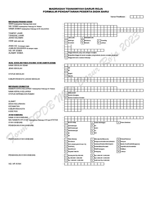 Formulir Ppdb Mts 2023 Pdf Formulir Ppdb Mts 2023 Pdf
