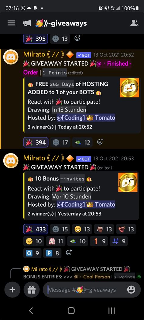 Giveaways Not Ending Issue Androz Discord Giveaways GitHub