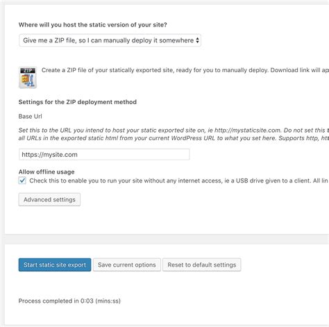 download zip file doesn t give download link · issue 166 · elementor wp2static · github