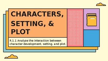Characters Setting Plot And Theme Slideshow By LopezTeaches TPT