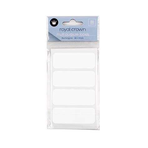 Rectangle White Labels Multi Purpose 66x25mm 88 Pack Cheap Stationery