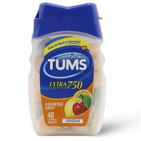 Tums Extra Strength 750 48 Chewable Tablets