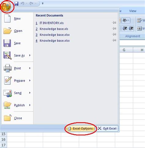 Complementos En Excel 2007 Como Se Agregan Y Se Administran Sistemas Y Calidad Total