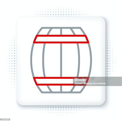 흰색 배경에 격리 된 라인 건 분말 배럴 아이콘 Tnt 다이너마이트 나무 오래된 배럴 다채로운 개요 개념 벡터 목재 재료에 대한 스톡 벡터 아트 및 기타 이미지 Istock