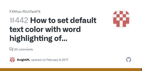 how to set default text color with word highlighting of codearea