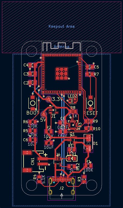 my first custom esp32 pcb the wakeboard r esp32