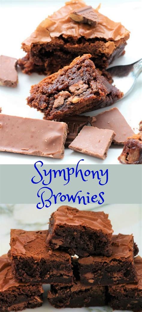 Symphony Brownies Recipe With Almond And Toffee Chunks Brownie Mix