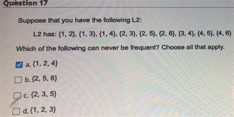 Solved Suppose That You Have The Following L2 L2 Has Chegg Com