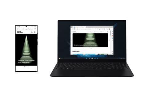 Enjoy Continuous Browsing With Samsung Between Galaxy Smartphones And The Galaxy Book Series