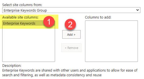 Need Ideas For Metadata Use Enterprise Keywords Sharepoint Maven