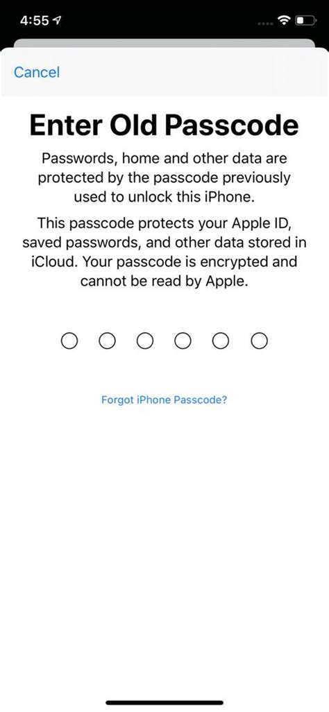 Iphone Ask For My Old Passcode Which I Ha Apple Community