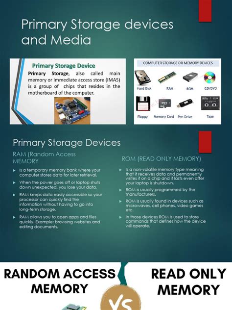 Primary Storage Devices And Media Pdf