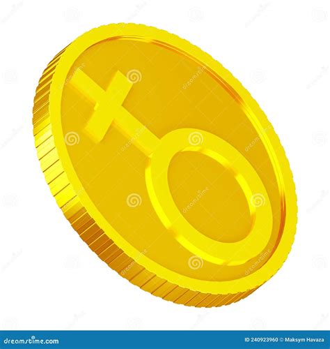 Coin Money With The Image Of Sex Female Icon On A Gold Coin Random Coin Money With The Image Of Sex Female Icon On A Gold Coin Random