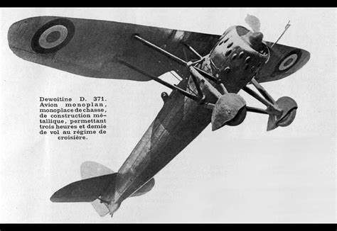 Dewoitine D.370 (series) Monoplane Fighter