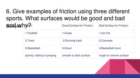 Friction Examples In Sports