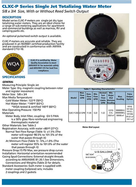 Water Flow Meter Spec Sheet Complete All In One Beer Brewing Systems
