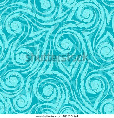 Turquoise Smooth Lines Corners Spirals Torn Stock Vector Royalty Free 1857977944 Shutterstock