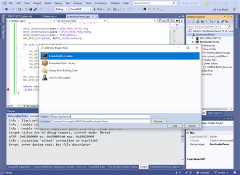 Creating Embedded Bootloader Projects With Advanced Cmake Visualgdb Tutorials