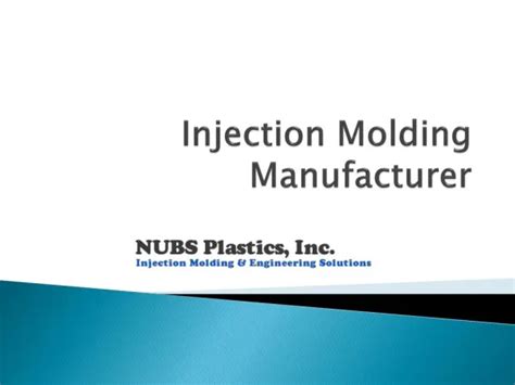 PPT Injection Molding Process PowerPoint Presentation Free Download ID