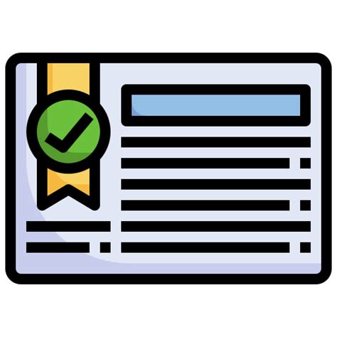 Certficate Free Education Icons