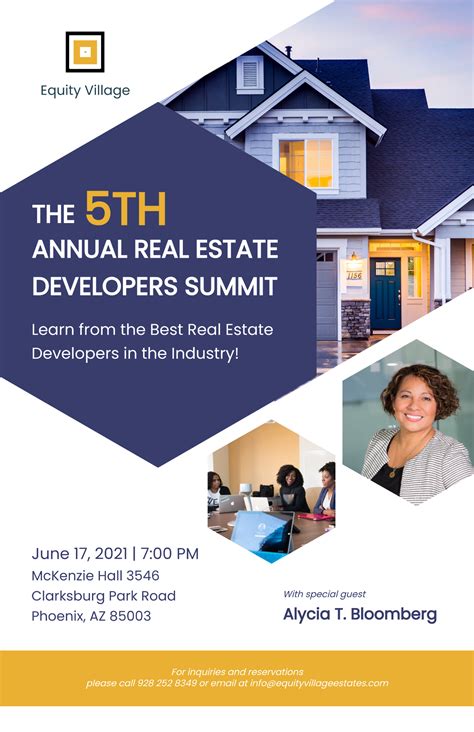 Free Real Estate Developer Poster Template To Edit Online