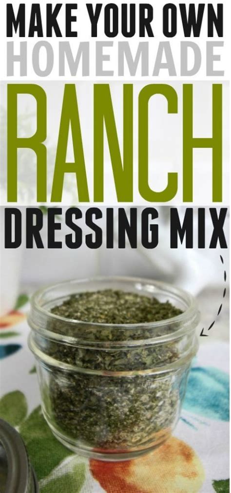 Homemade Ranch Dressing Mix The Creek Line House