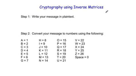 Encryption Using Matrices On Vimeo