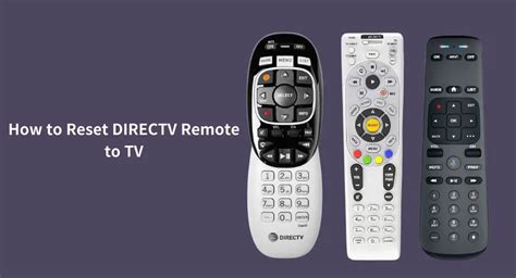 How To Reset DIRECTV Remote To TV Troubleshooting Guide