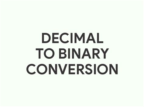Decimal To Binary Converter Sly Academy