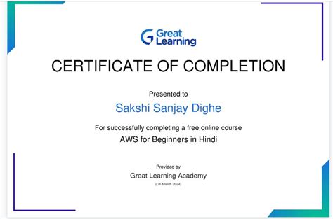 Sakshi Dighe On Linkedin Aws Greatlearning Cloudcomputing
