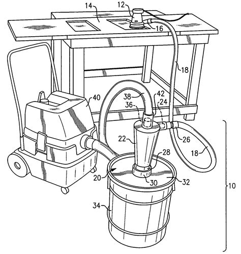 dust collection system patented technology retrieval search results