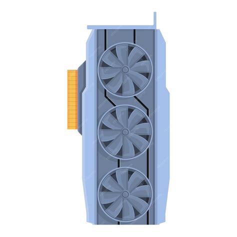 하드웨어 Gpu 카드 아이콘 흰색 배경에 고립 된 웹 디자인을 위한 하드웨어 Gpu 카드 벡터 아이콘 만화 프리미엄 벡터