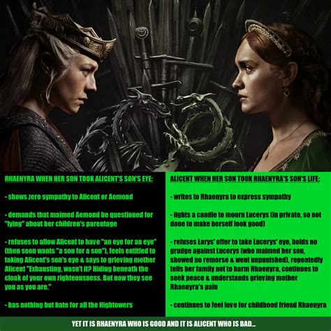 Rhae Rhae The Perfect Vs Maleficent Alicent By Artmalique On Deviantart