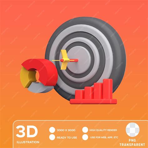 Premium Psd Psd Goal Analysis 3d Illustration
