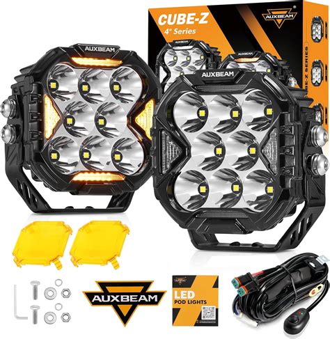 Auxbeam Cube Z Series 4 Inch Led Pods Light 112w Cube