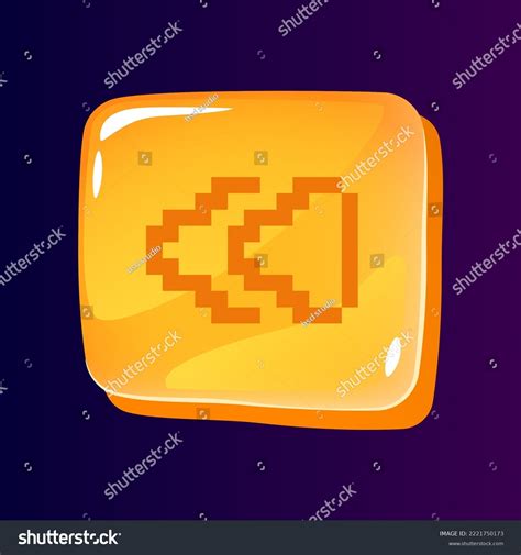 Player Control Glossy Ui Button Pixelated Stock Vector Royalty Free 2221750173 Shutterstock