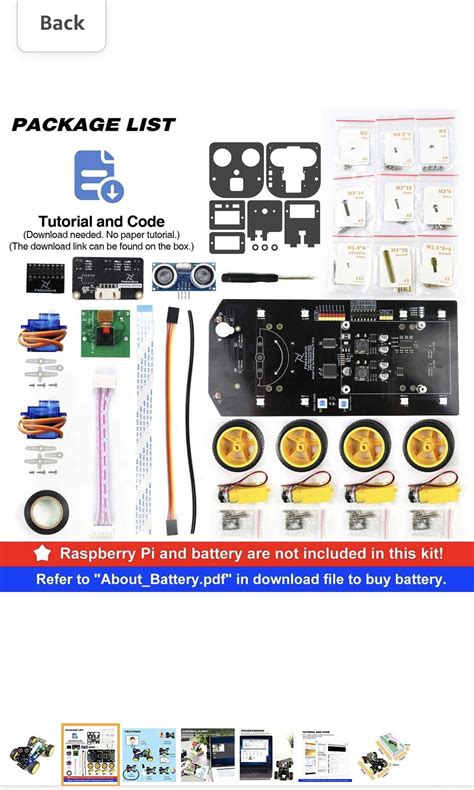 Freenove WD Smart Car Kit For Raspberry Pi B B B A Face Tracking Line Tracking Light