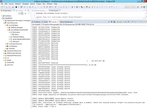 deploying an application to container service for kubernetes alibaba