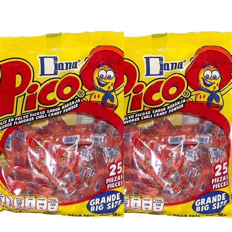 Mexican Candy Diana Pico Candy Powder 2 Bags 25 Pieces Each Etsy