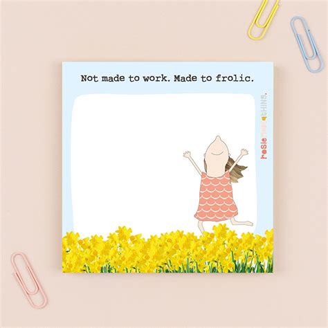 Frolic Sticky Jots Pad Note Block Rosie Made A Thing