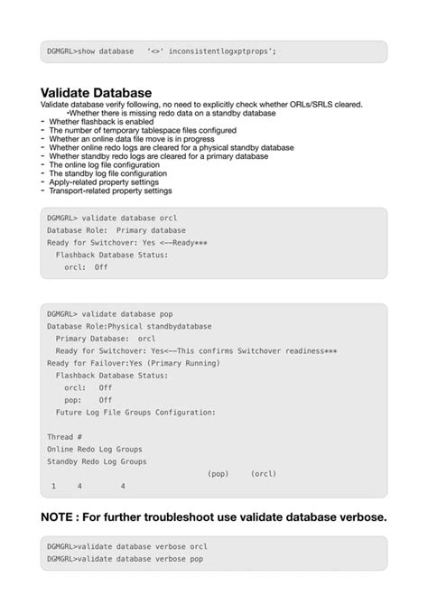 dataguard switchover best practices using dgmgrl dataguard broker