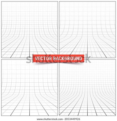 Set Studio Backdrops Mesh Curved Perspective Stock Vector Royalty Free Shutterstock
