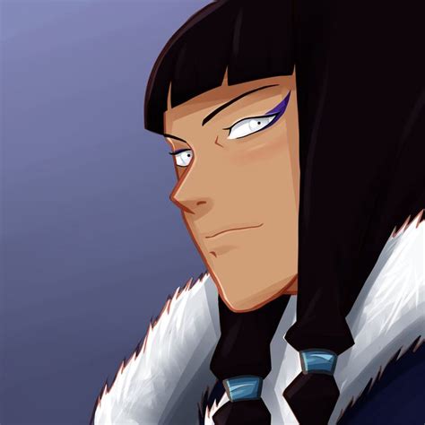 An Animated Image Of A Man With Black Hair And Blue Eyes Wearing A Fur Coat