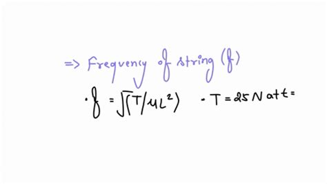 SOLVED A String Of Linear Density G M Is Stretched Between Clamps Cm Apart The