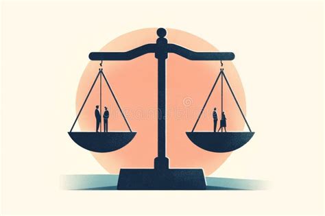 Gender Equality Concept With Scale Balancing Male And Female Figures Stock Image Image Of