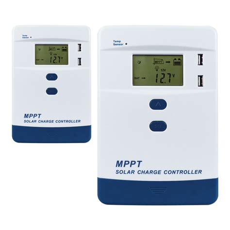 Gcsoar Smart Solar Charge Controller Mppt Solar Charge Boost Controller Solar Charging