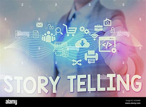Writing Note Showing Story Telling Business Concept For Narrative