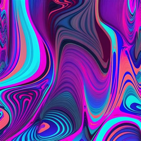 Premium Photo Abstract Colorful Neon Lines Background Neural Network Generated Art