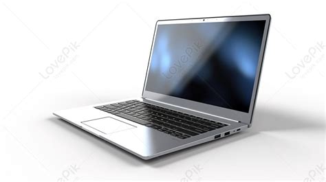 3d 노트북 컴퓨터 흰색 배경에 고립된 모형 컴퓨터 키보드 배경 컴퓨터 기술 배경 노트북 컴퓨터 배경 이미지 Hd