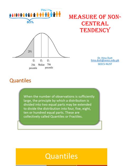 Measure Of Non Central Tendency Pdf Quantile Quartile